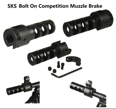 SKS 7.62X39mm Bolt On Competition Muzzle Brake Recoil Reducer 2PC ...