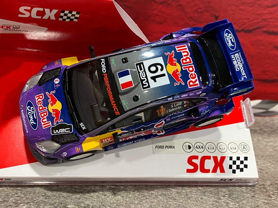 SCX 1/32 Scale Advance 2.0 FORD PUMA RALLY WRC " LOEB AWD with lights ...