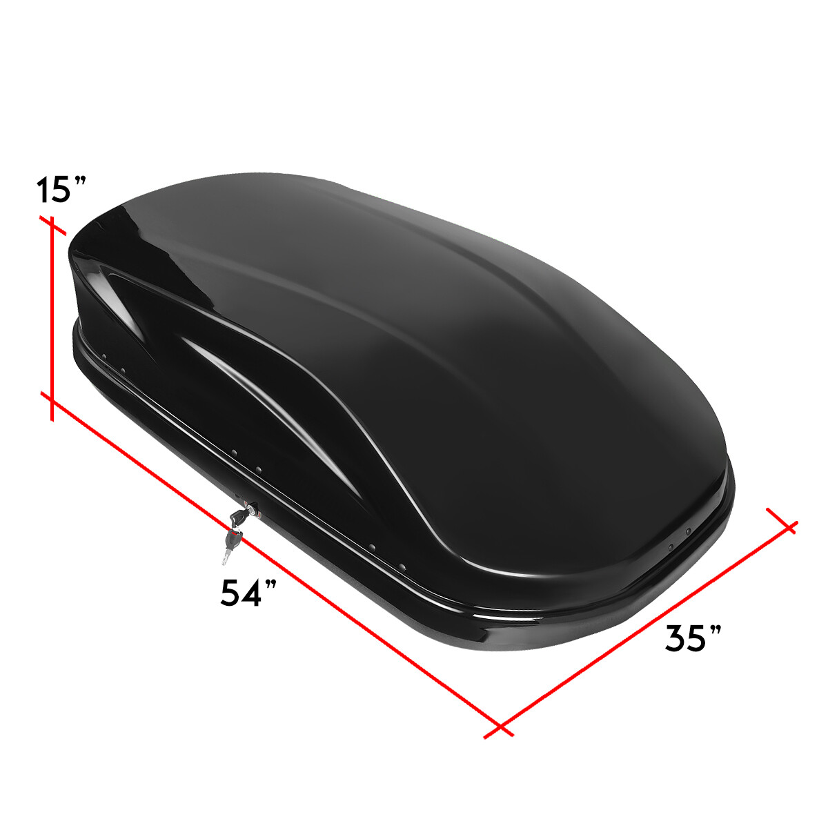 ROOF TOP CARGO STORAGE BOX BAGGAGE CARRIER W/120CM ADJUSTABLE ALUMINUM ...