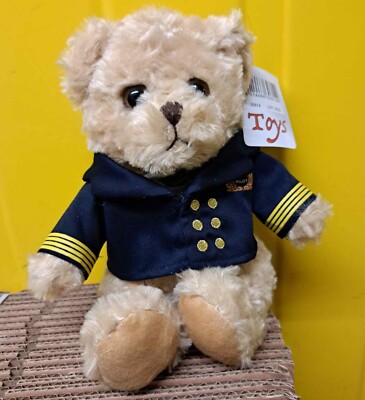 Teddy Bear Aviator Pilot Flight Commander 25 Cm Without Cap | eBay