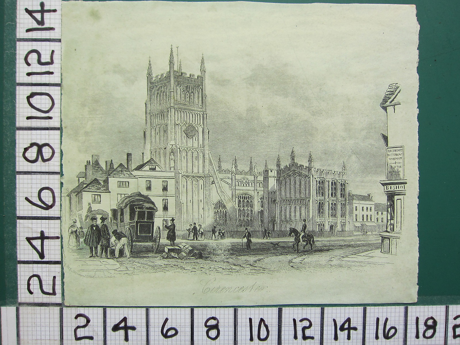 c1825 ANTIQUE CIRENCESTER PRINT ~ VIEW OF CIRENCESTER | eBay UK