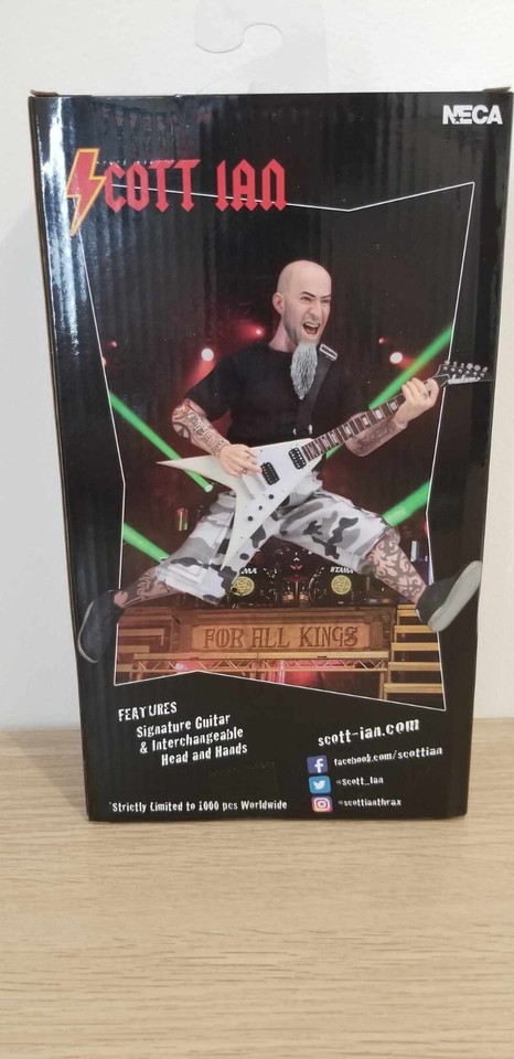 NECA OFFICIAL RARE SCOTT IAN ACTION FIGURE ANTHRAX NEW *AUTOGRAPH ...