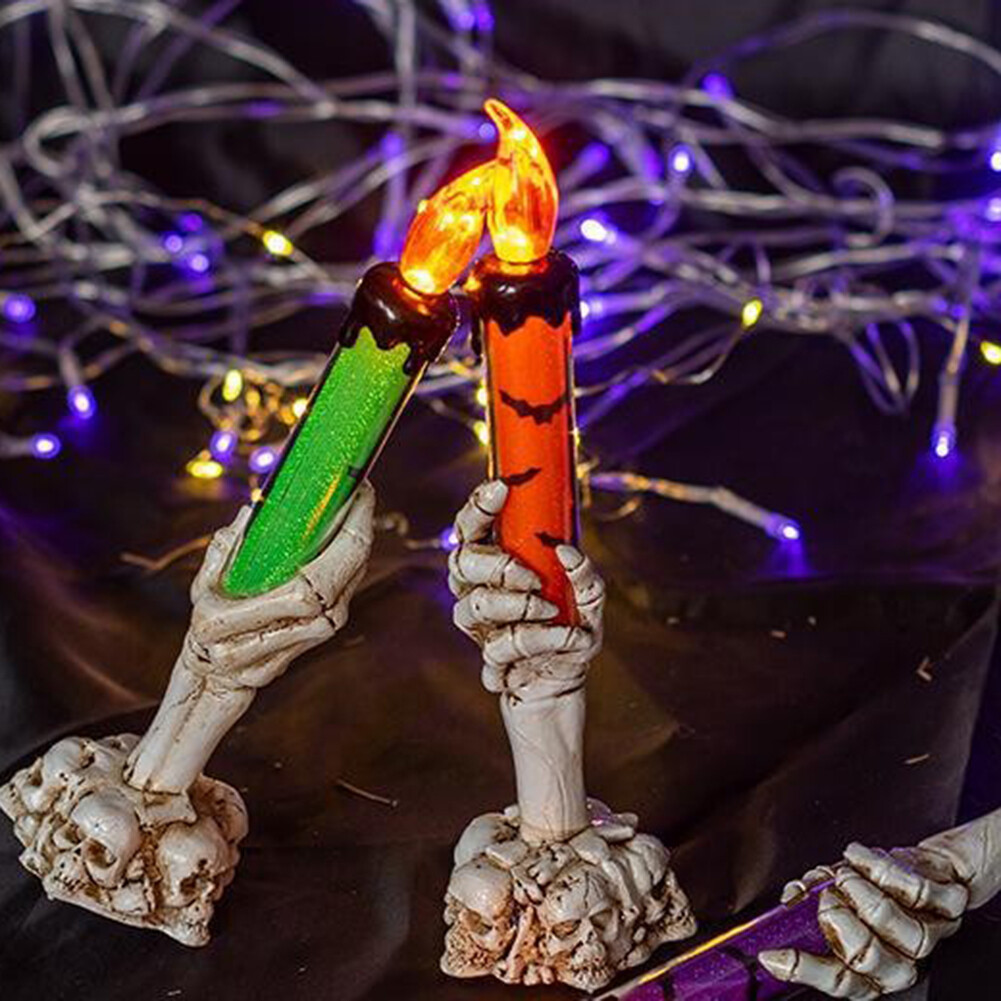 Electronic Candles Decor Halloween Decoration Candle Creative Gift for ...