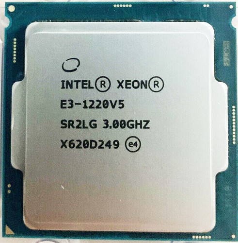 Intel Xeon E3-1220 V5 3.00 GHz 4 Core 8MB SR2LG 80W LGA 1151 CPU ...