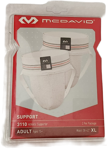 McDavid Men's Athletic Support Size XL White 2-Pack Jock Strap ...