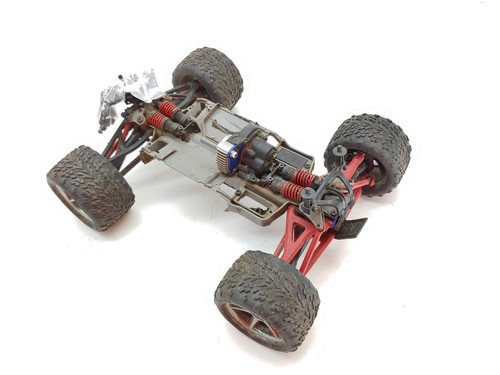ROUGH SHAPE: Traxxas Mini E-Revo VXL 1/18 4x4 Monster Truck Partial ...