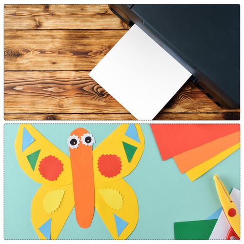 25 Sheets 8"x12" Colored Sticker Paper Printable 250gsm, Dark Red | eBay