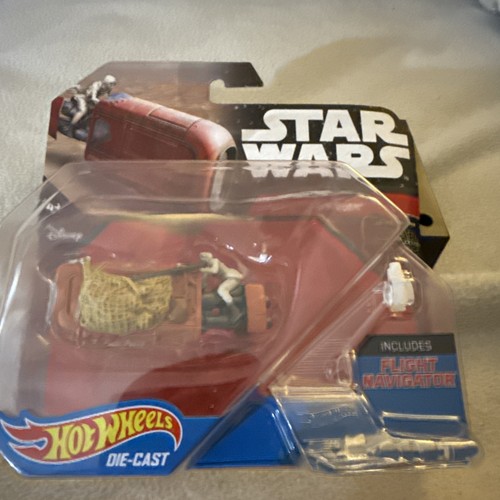 Hot Wheels Star Wars Die-Cast Rey's Speeder W/ Flight Navigator New In ...