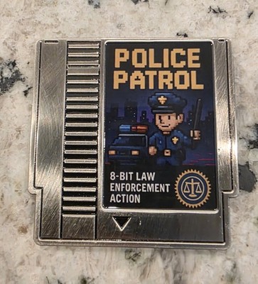 Nintendo NES Cartridge Challenge Coin Police Patrol Retro | eBay