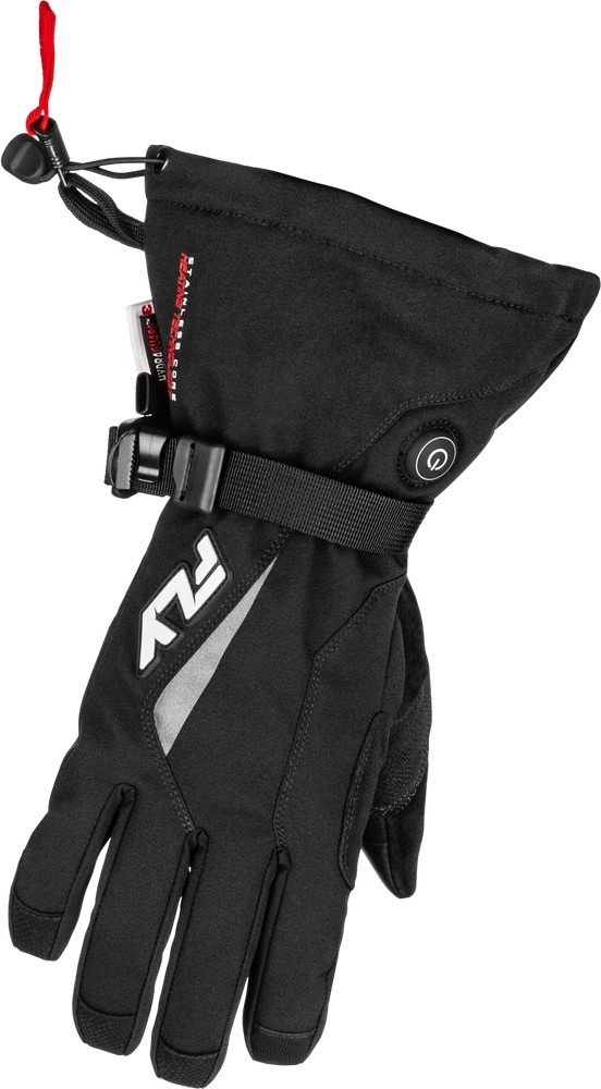 Fly Racing 476-2941YL Title Heated Gauntlet Youth Gloves Lg Black | eBay