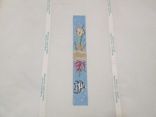 OCEAN FLOOR KEY FOB-SUSAN ROBERTS-HANDPAINTED NEEDLEPOINT CANVAS | eBay