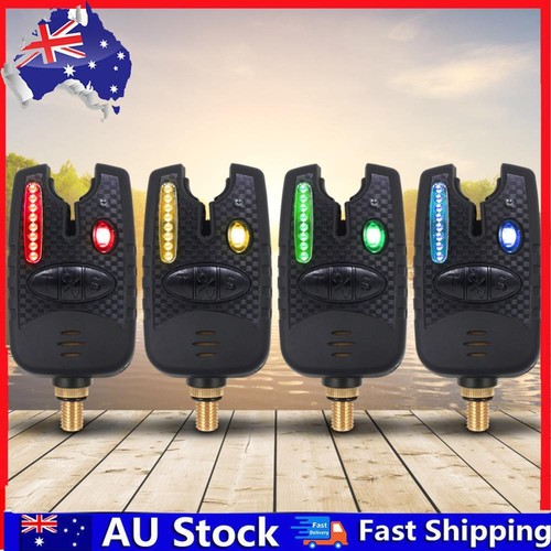 LED Fishing Bait Alarm 8-Level Adjustable Fishing Bite Indicator ...