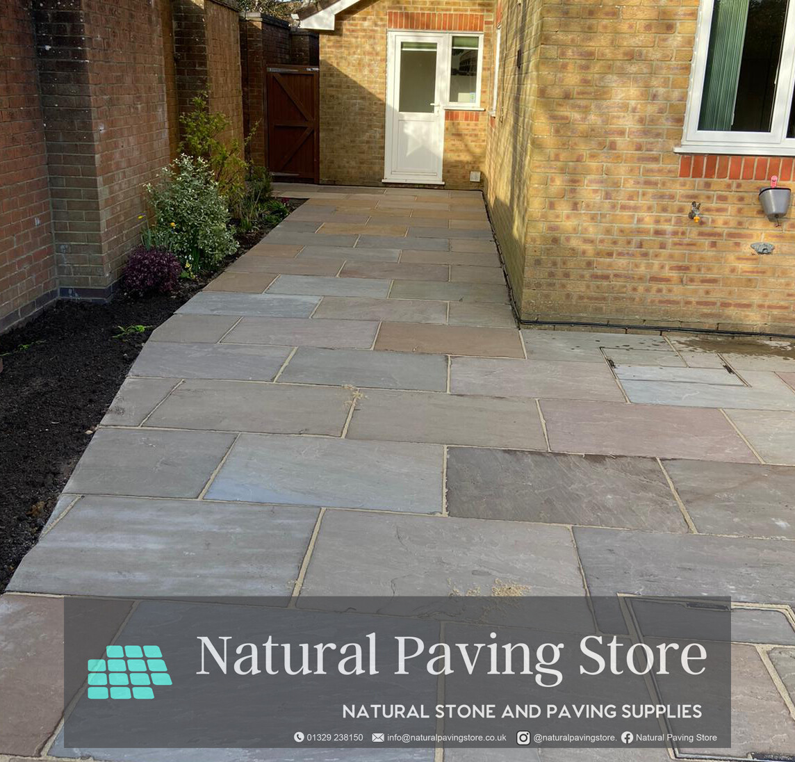 Raj Green Sandstone paving natural Indian Patio slabs | 600x900 | 18mm ...