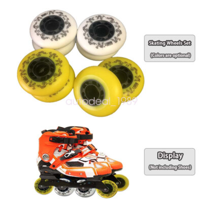 Skating Trick Sport Replacement Inline Skate Wheel 76mm 90A Roller ...