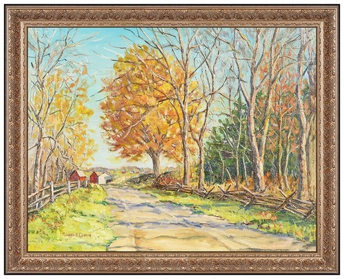 Mildred Gehman Oil Painting On Board Signed Original Nature Landscape ...
