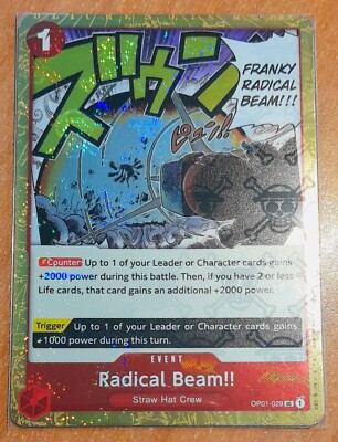GCC ONE PIECE - Radical Beam!! PRB01 OP01-029 UC ENG NM (Pirate Foil ...