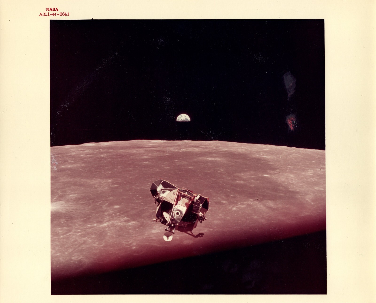 RARE Apollo 11 Official 'Type I' Color Red-Numbered NASA Photograph of ...