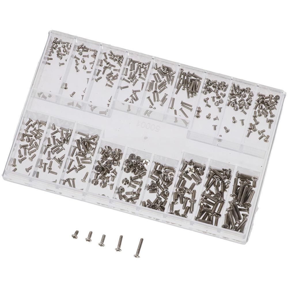 Stainless Steel Mini Screws Assortment Kit 18 Kinds Micro Screws Set ...