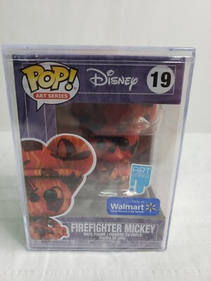 Funko Pop! Art Series: Disney Firefighter Mickey #19 Walmart Exclusive ...