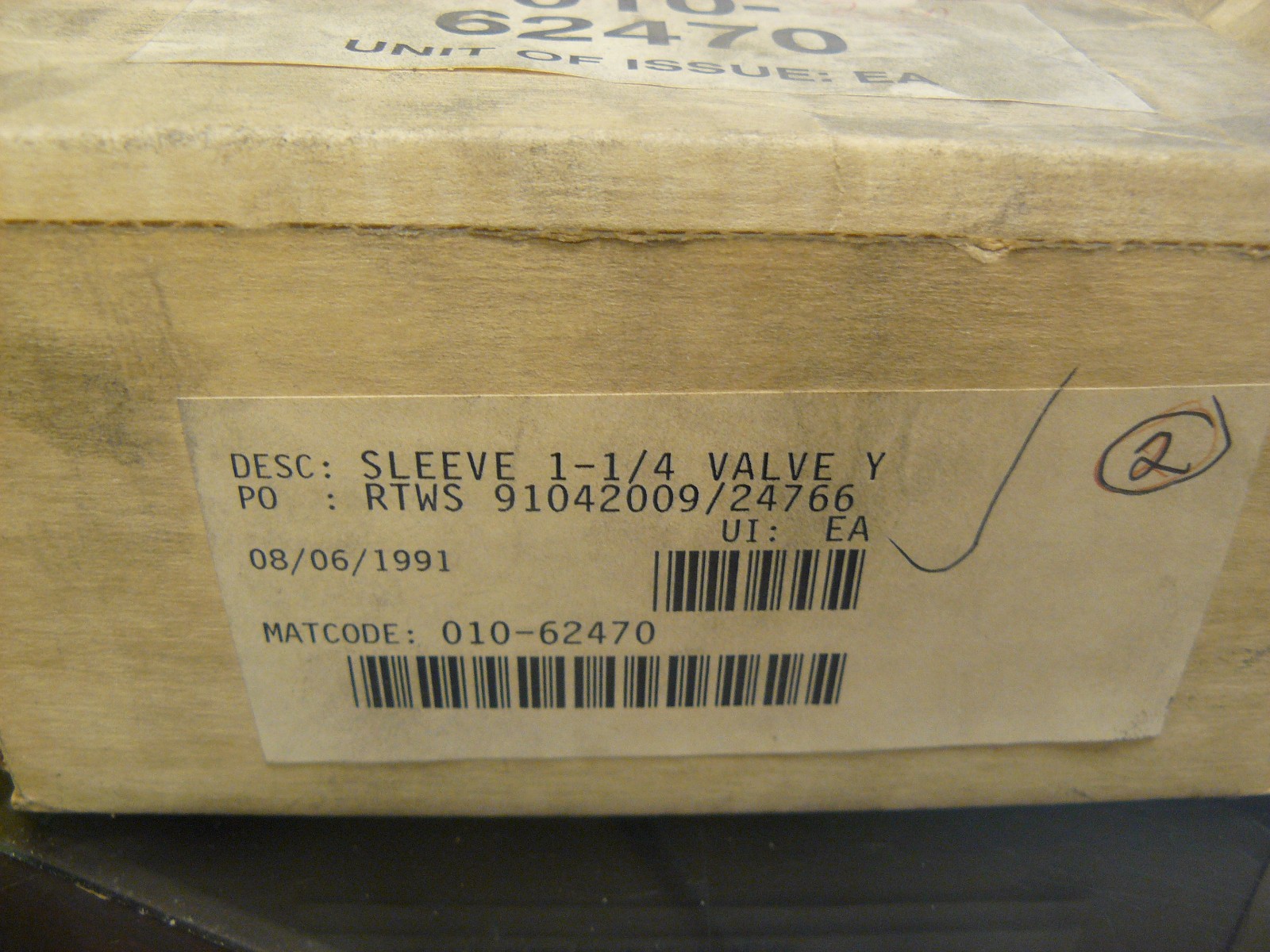 NEW SLEEVE 1 1/4 VALVE MATCODE 010-62470 | eBay