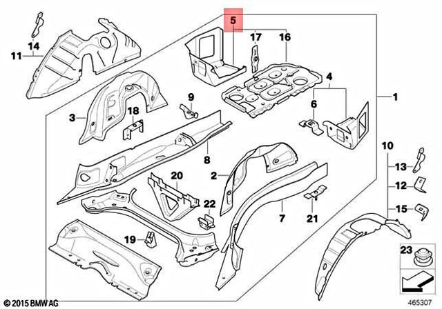 BMW 41117145312 Genuine OEM Factory Original Floor EXTN for sale online ...