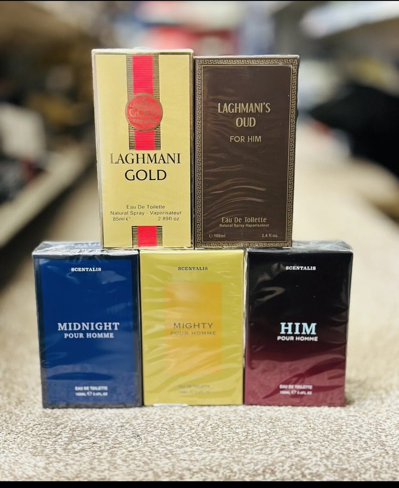 5 X Men's Aftershave Gift Set Eau De Toilette Mighty/OUD/GOLD Pour ...