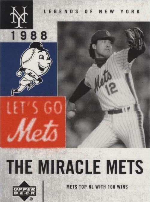 2001 Upper Deck Legends of New York - The Miracle Mets Ron Darling #89 ...