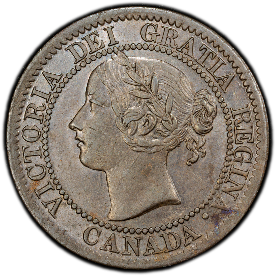 1859 Canada Large 1 Cent PCGS MS 61 BN Narrow 9 Victoria Mint State KM ...