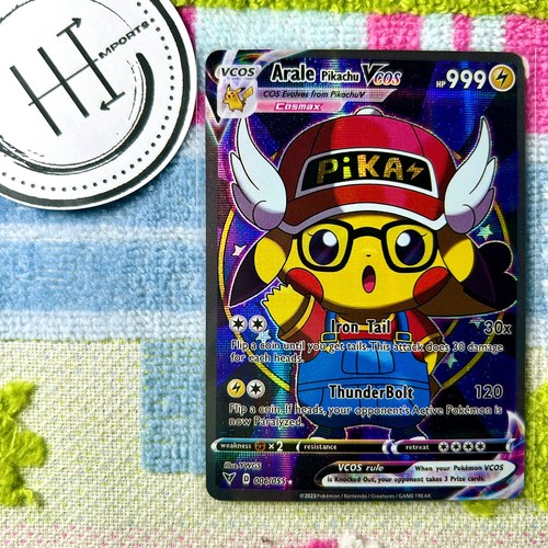 Arale Pikachu VCOS Pokemon Card Holo Cosplay ART | eBay