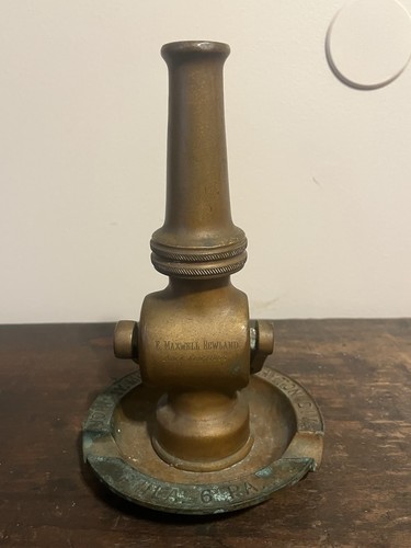 Antique AdvertisingPresentation Fire Nozzle Ashtray Philadelphia Fire ...