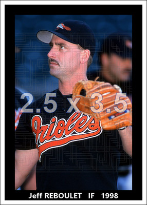 Jeff Reboulet - 1998 Baltimore Orioles - choose a size - full color ...