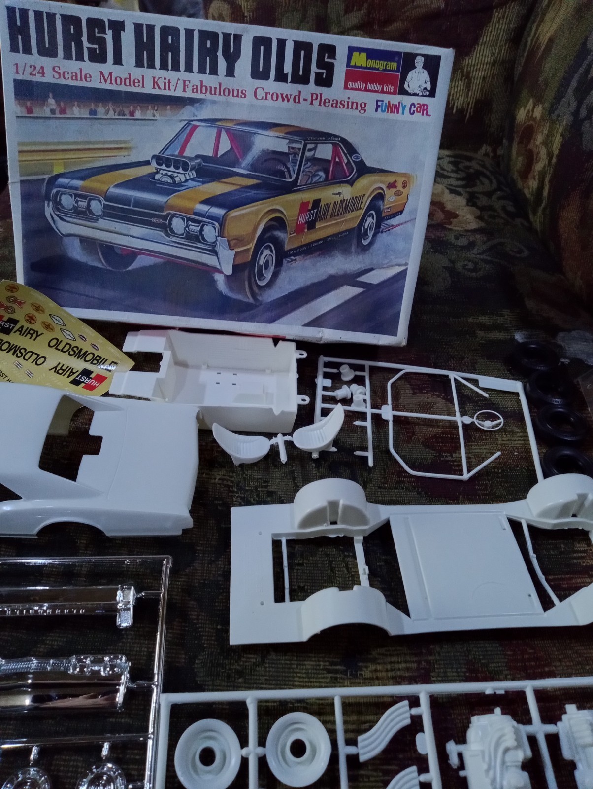 Monogram Hurst Hairy Olds Funny Car Plastic Model Hobby Kit 1/24 | eBay