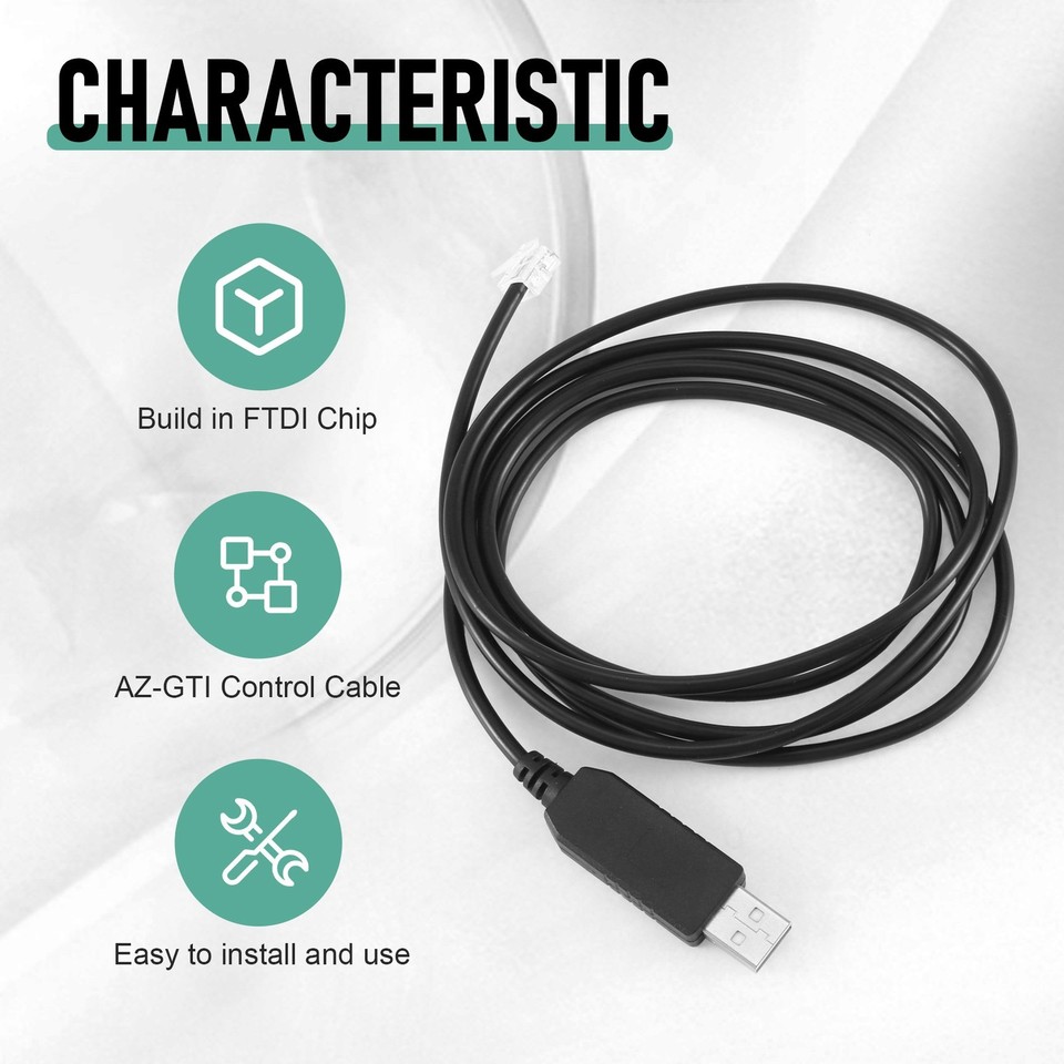 USB To Rj11 Rj12 6P4C Adapter Serial Control Cable EQMOD Cable for ...