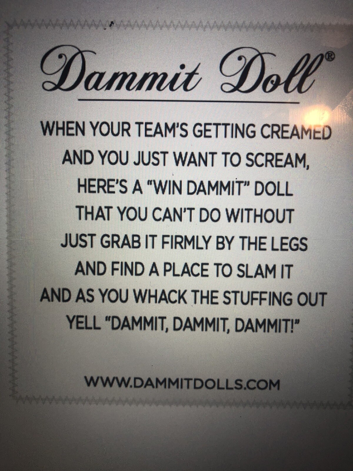 New Dammit Doll Plush Red & Silver& Black Stress Relief Limited Edition ...