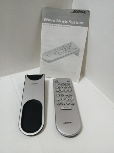 Bose Wave Music System Premium Backlit Remote Silver And Stand ...