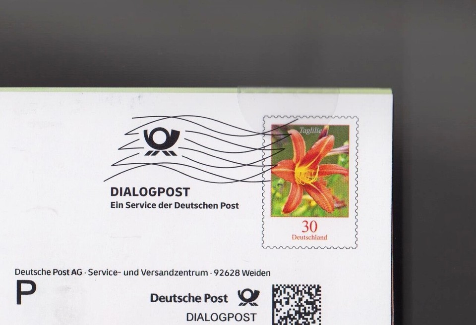 Neu PLUSBRIEF 30 Cent Blume - DIALOGPOST DP Wellen Juni 2020 - Res.-Nr ...