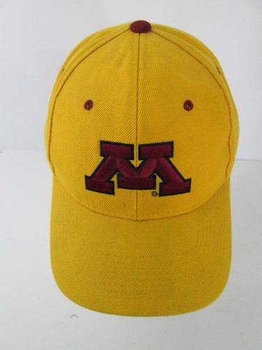 Minnesota Golden Gophers Baseball Hat Cap Fitted Sz 7 1/2 Gold Maroon ...