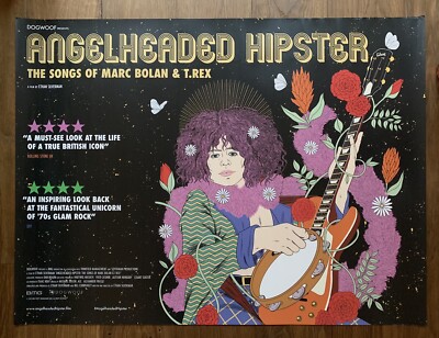 Angelheaded Hipster Marc Bolan T- Rex (2022), Original UK Cinema Quad ...