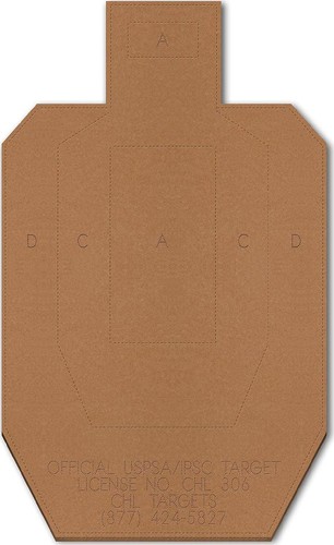 Official USPSA/IPSC Cardboard Targets, Competition Torso Target ...