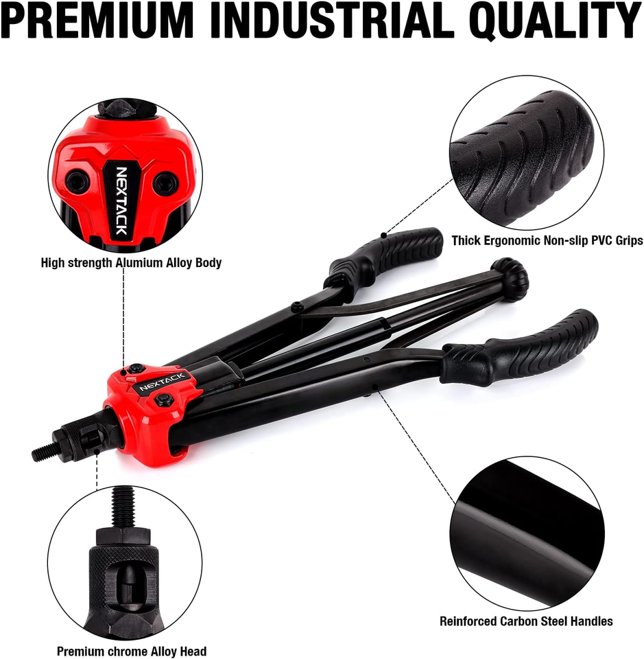 Rivet Nut Gun Tool Kit Nut Setter Auto Release Rivnut Threaded Riveter ...