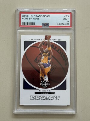 2003 Upper Deck Standing O! Kobe Bryant #33 NBA Los Angeles Lakers PSA ...