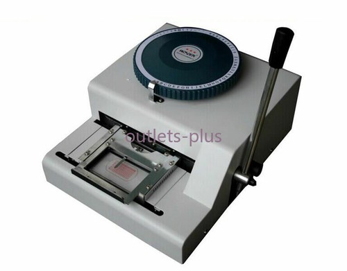 52D Manual Steel Dog Tag Embosser ID Card Military Embossing Stamping ...