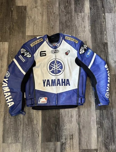 Joe Rocket YAMAHA Motorbike Cowhide Leather Motorcycle Racing Jacket | eBay