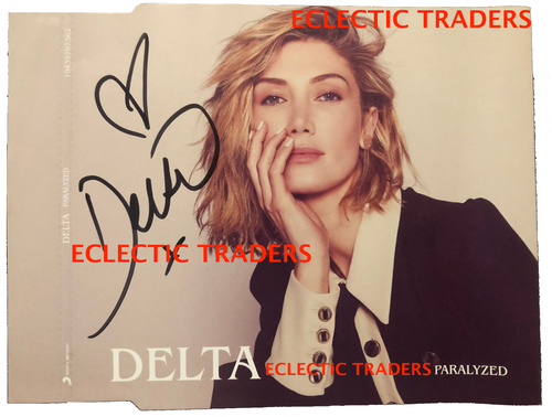 Delta Goodrem SIGNED 'Paralyzed' CD cover & Sealed CD. Neighbours Adele ...