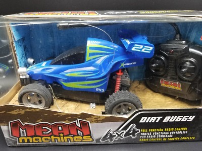 NIB Mean Machines Remote Control Dirt Buggy 4X4 Blue 22 wireless ...