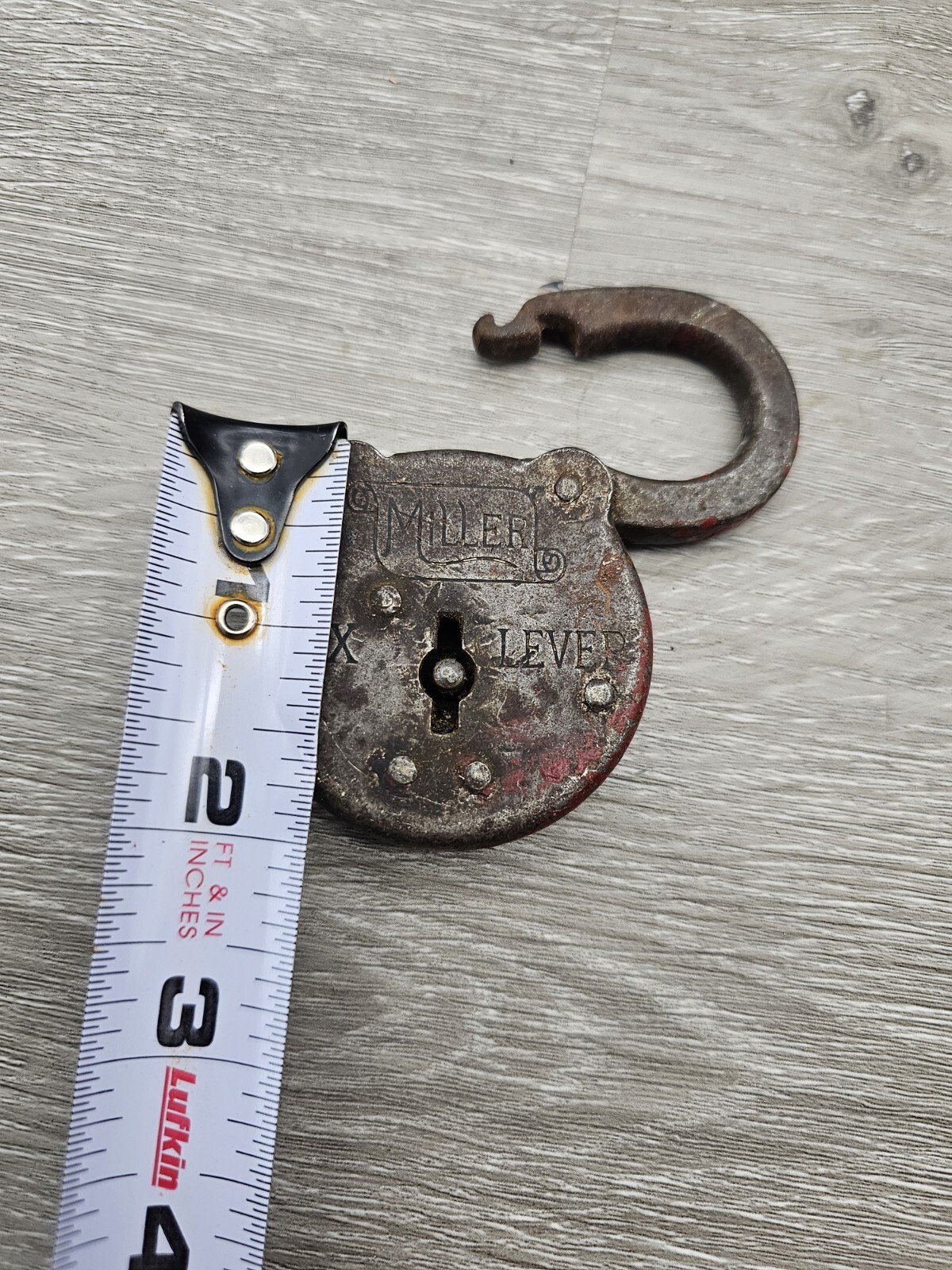 Vintage Miller Six Lever Lock No Key Padlock Antique | eBay