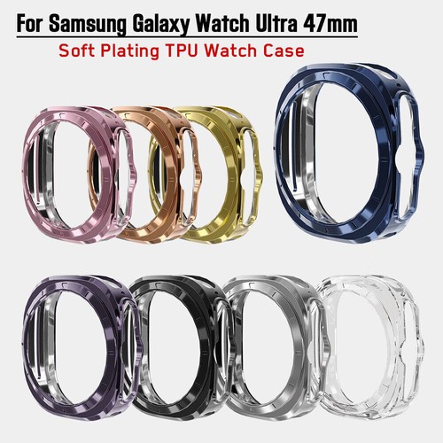 Soft Plating TPU Case Cover for Samsung Galaxy Watch Ultra 47mm Watch ...