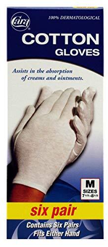 CARA Moisturizing Eczema Cotton Gloves, Medium, 6 Pair | eBay