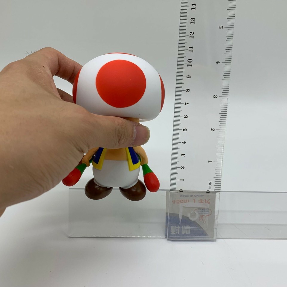 New Super Mario Bros. Music Toad Plastic Figure Toy Doll 4.25" | eBay