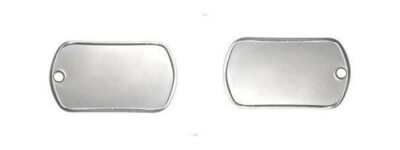 10 Blank Plain Stainless Steel DOG TAGS Pendant ~ Shiny Finish ...